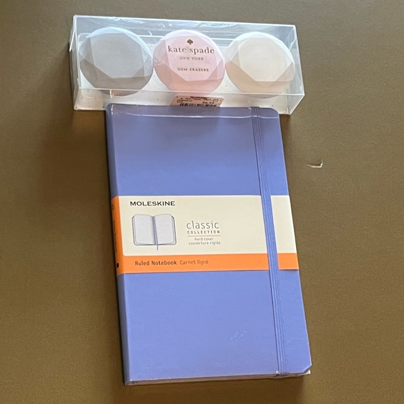 kate spade | Office | Moleskin Kate Spade Home Office Set Of 2 Box Of ...